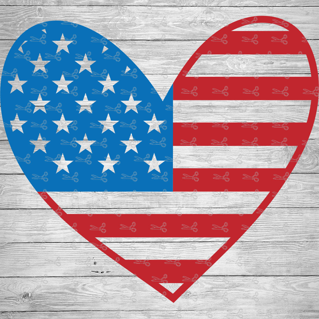 4th of July Flag Heart SVG,EPS & PNG Files - Digital Download files for ...
